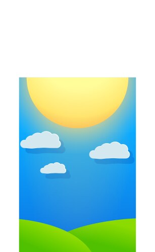 Window day time view sunrise and sun dawn morning Vector Image