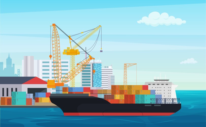 Container Terminal Vector Images (over 3,500)