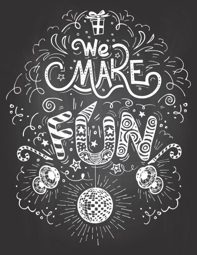 Welcome we are open chalkboard sign Royalty Free Vector