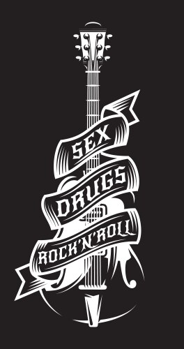 Rock and roll or heavy metal hand sign Royalty Free Vector