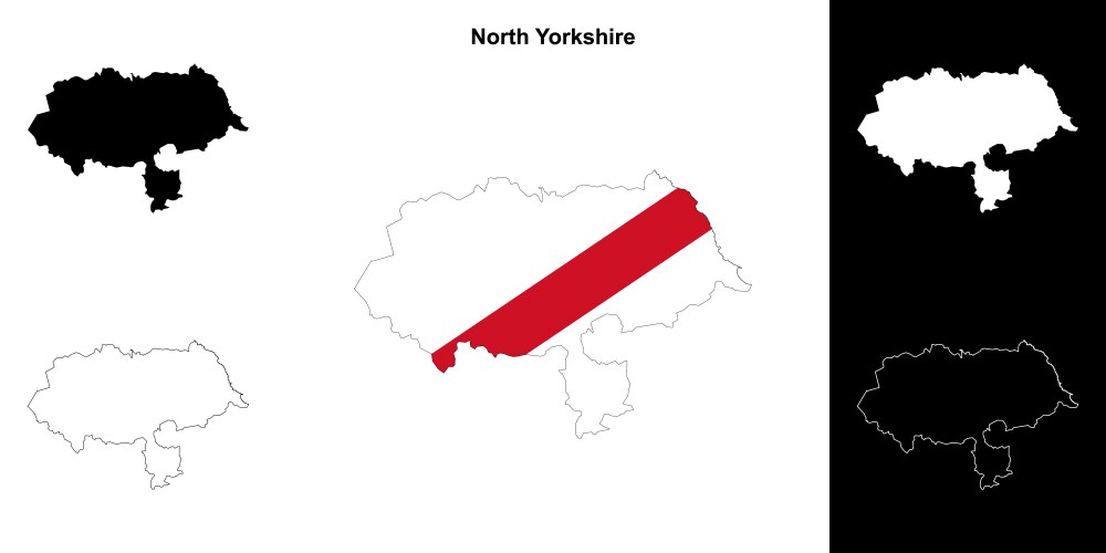 Yorkshire Map Vector Images (over 210)