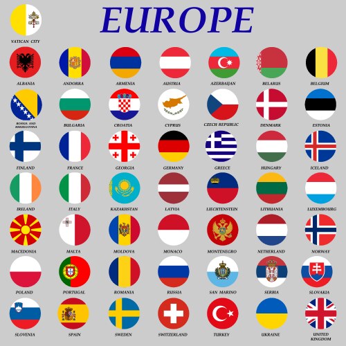 Europe Flags Vector Images (over 130,000)