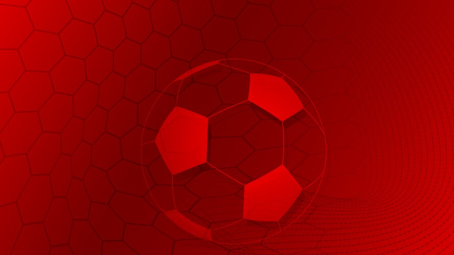 Seamless red soccer background Royalty Free Vector Image