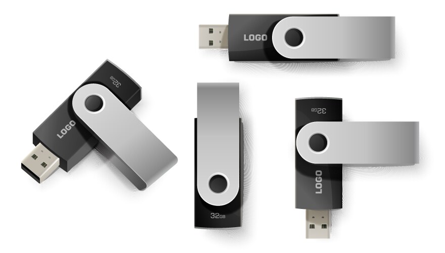 Usb flash icon business infographic Royalty Free Vector