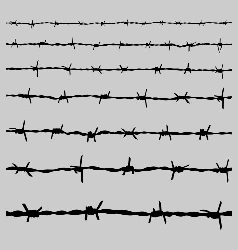 Barbed Wire Border Vector Images (over 3,500)