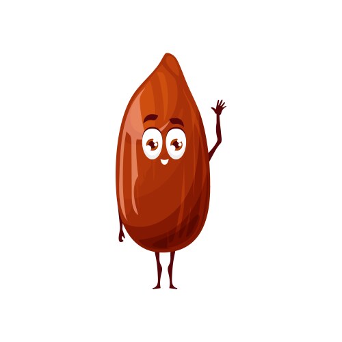 Pili nut icon cartoon style Royalty Free Vector Image