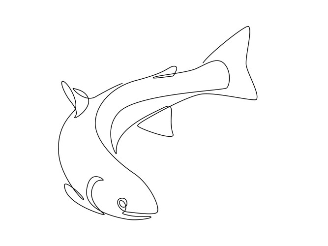 Fish Line Drawing Vector Images (over 35,000)