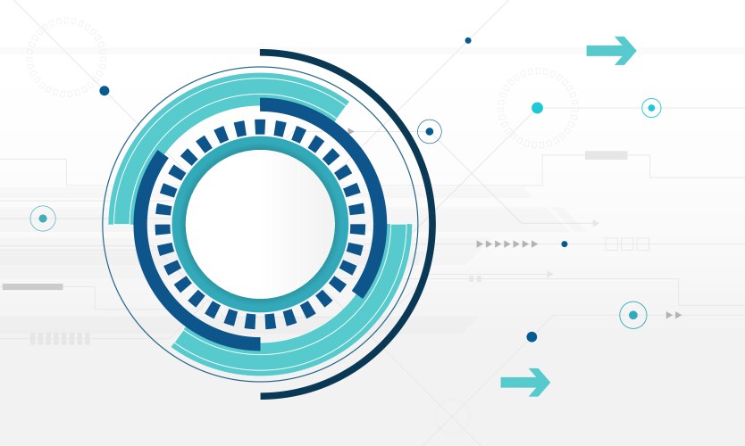 Abstract technology circuit board communication Vector Image
