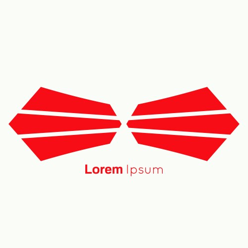 Line stripe business logo Royalty Free Vector Image