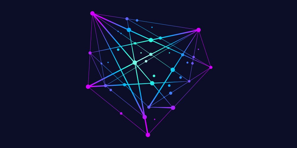 Sign logo blockchain transaction Royalty Free Vector Image