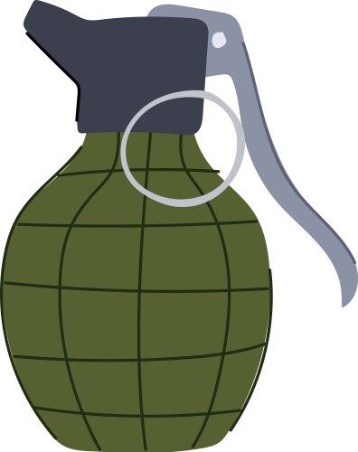 Grenade set cartoon Royalty Free Vector Image - VectorStock