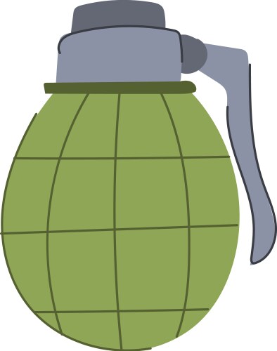 Hand grenade cartoon Royalty Free Vector Image