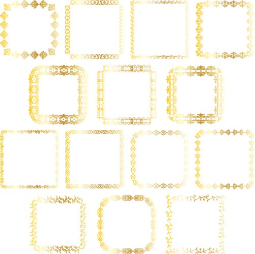 Gold Square Border Vector Images (over 13,000)
