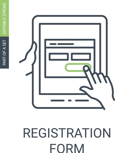 Online domain registration Royalty Free Vector Image