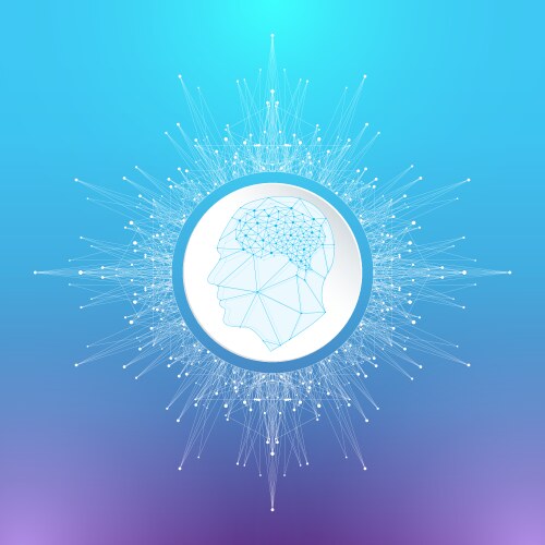 Artificial intelligence logo Royalty Free Vector Image