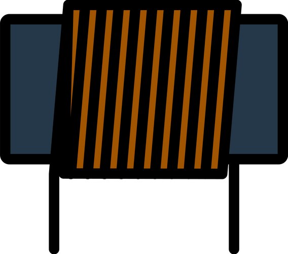 Inductor coil icon Royalty Free Vector Image - VectorStock