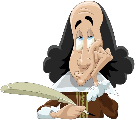 Funny pushkin Royalty Free Vector Image - VectorStock