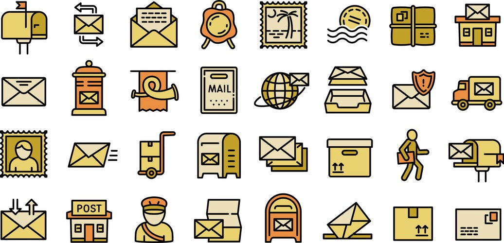 Postman Outline Vector Images (over 1,400)