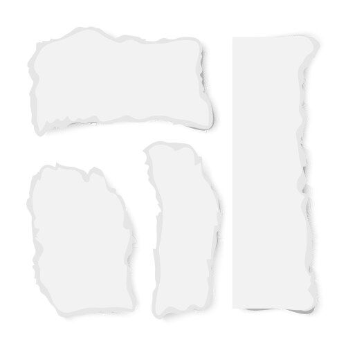 Ripped paper and two hands Royalty Free Vector Image