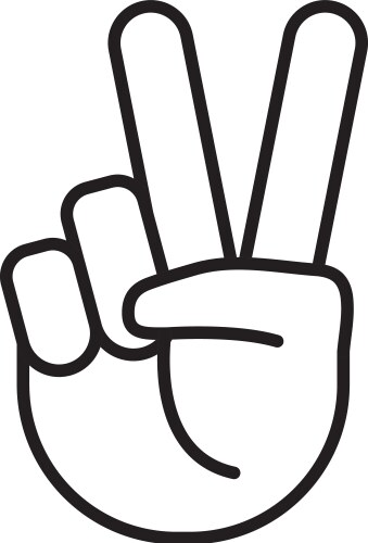 Middle finger outline Vector Images & Graphics for Commercial Use ...