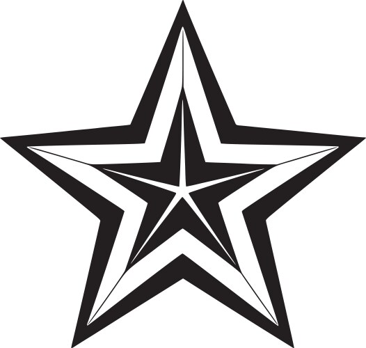 Star basic element icon Royalty Free Vector Image