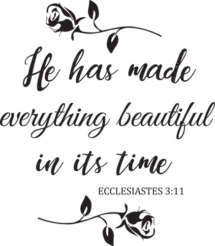 Bible verse for print or use as sticker Royalty Free Vector