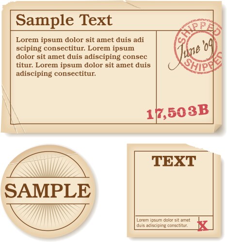 Antique map borders frames Royalty Free Vector Image