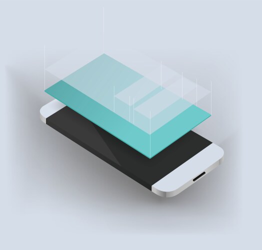 Mega ui for desktop or apps interface design Vector Image
