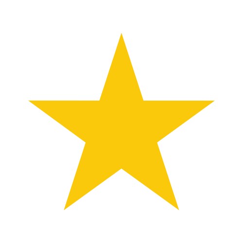 Single Gold Star Vector Images (over 3,400)