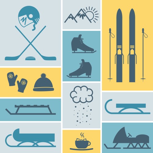 Winter sports Royalty Free Vector Image - VectorStock