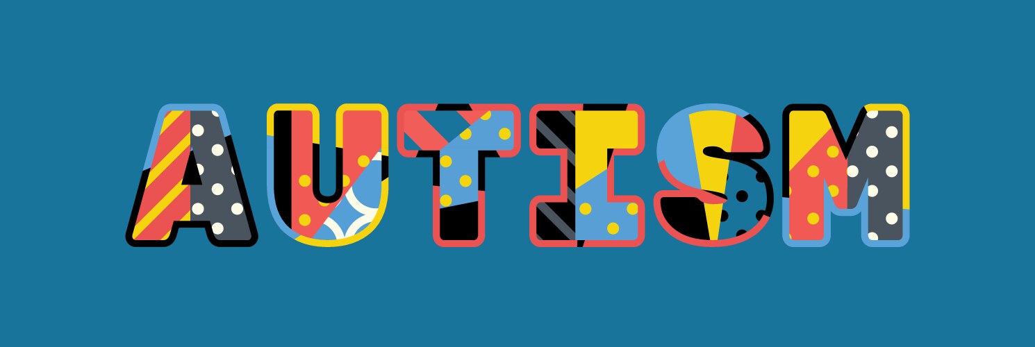 Autism puzzle square Royalty Free Vector Image