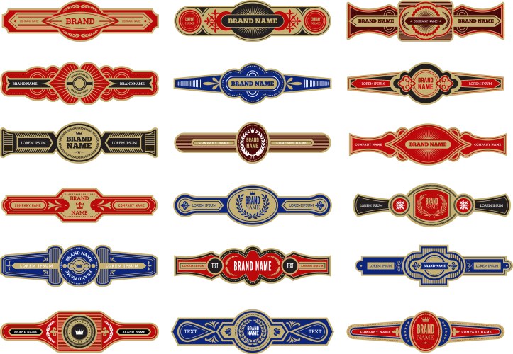 Template Cigar Label Vector Images (over 170)