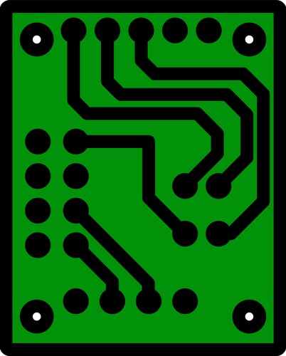 Circuit board icon Royalty Free Vector Image - VectorStock