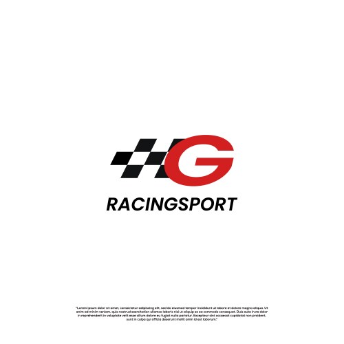 Letter a with racing flag icon template logo Vector Image