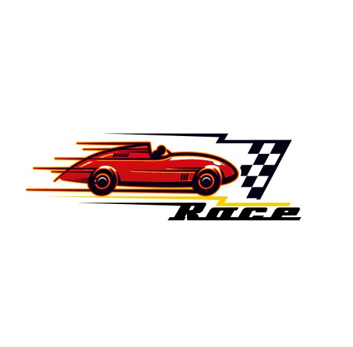 Classic Muscle Car Emblem Royalty Free Vector Image