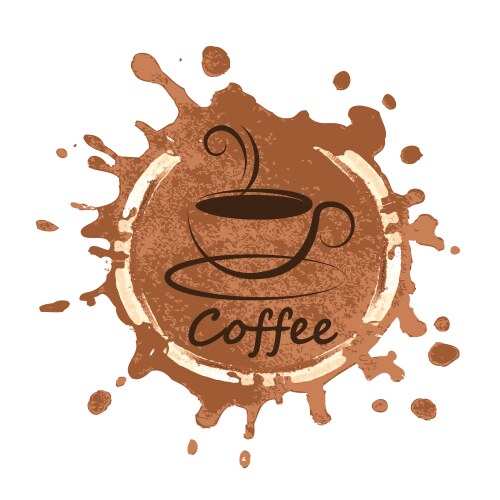 Logo for coffee shop Royalty Free Vector Image