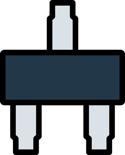 Smd transistor icon Royalty Free Vector Image - VectorStock