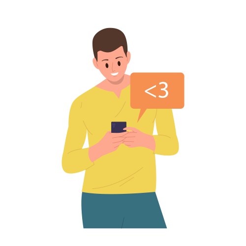 Using phone Royalty Free Vector Image - VectorStock