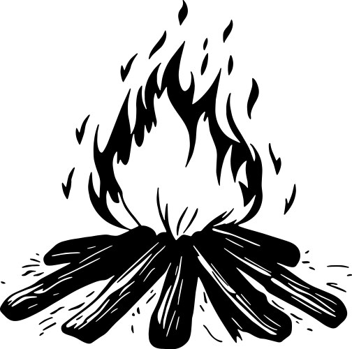 Campfire Black and White Vector Images (over 28,000)