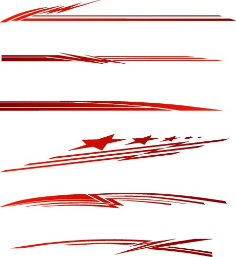 Racing Stripes & Graphics Royalty Free Vector Image