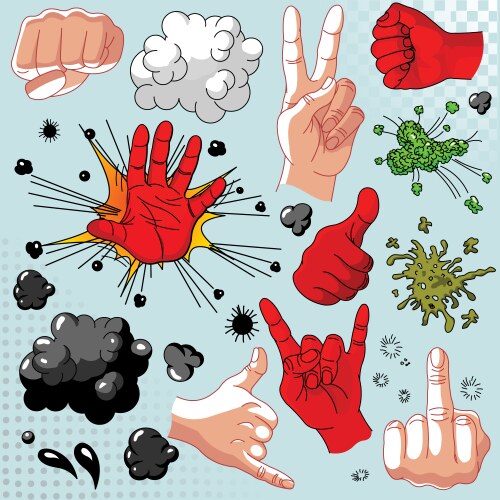 Comic Hands Vector Images (over 140,000)