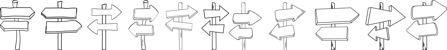 Doodle Road Signs Vector Images (over 5,100)