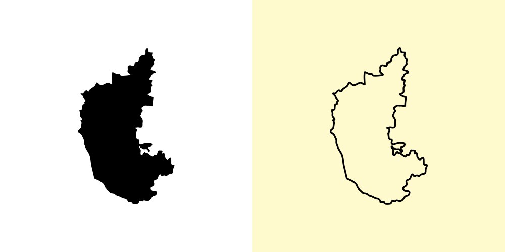 India Karnataka Map Vector Images (over 210)