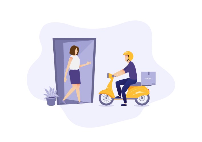 Express fast food delivery icon Royalty Free Vector Image