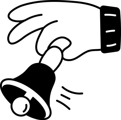 Butler bell Royalty Free Vector Image - VectorStock