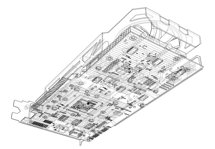 Gpu card outline Royalty Free Vector Image - VectorStock