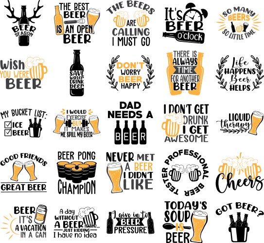 Beer Quotes Vector Images (over 3,500)