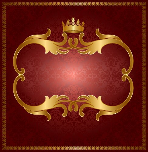 Royal golden frame Royalty Free Vector Image - VectorStock