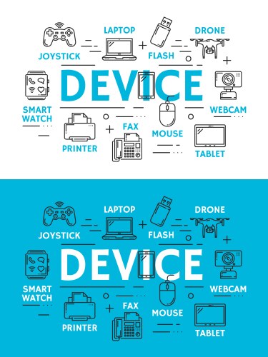 Internet communication technology poster Vector Image