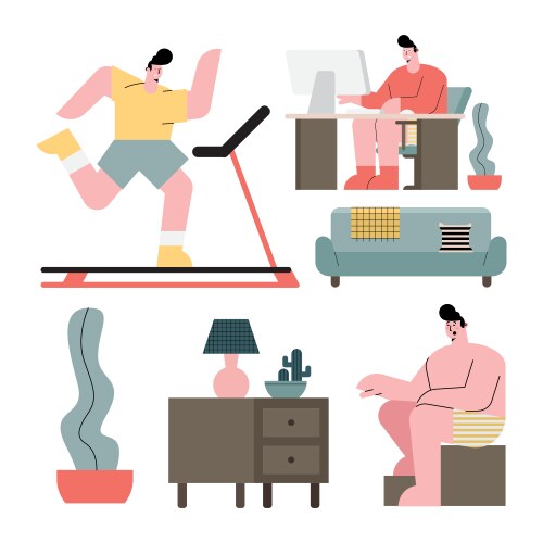 Everyday Life Vector Images (over 4,200)